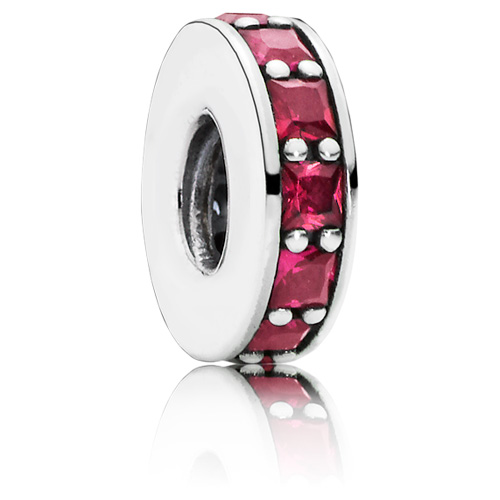 Eternity Spacer with Synthetic Ruby