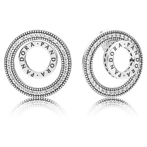 Pandora Family Always Stud Earrings :: Earring Stories 291076C01 ...