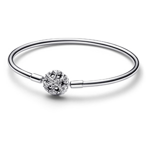 Retired Pandora Moon and Stars Open Bangle :: Pandora Bracelets ...