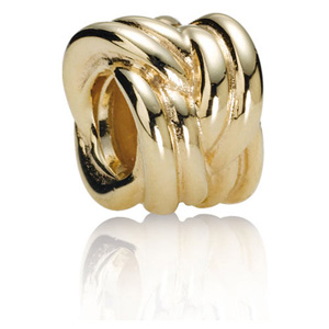 Retired Pandora 14K Gold Forget-Me-Knot Charm :: 14K Gold Charms 750461 ...