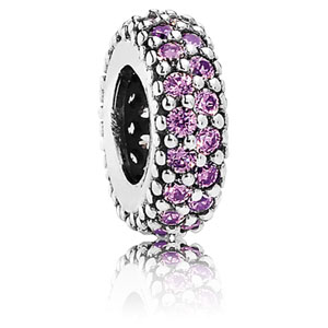 Retired Pandora Inspiration Within Spacer with Purple Zirconia ...