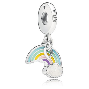 Pandora Fly Away Rainbow Sky Charm :: Enamel Charms 791695C01 ...
