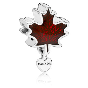 Pandora Canadian Goose and Maple Leaf Dangle :: Enamel Charms 791054C01 ...