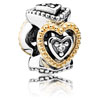Retired Pandora 14K Gold Onyx Cabochon Spacer :: Spacers 750802ON ...